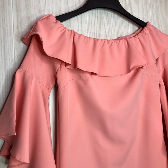 Ina | Dresses | Ina Bell Sleeve Off The Shoulder Dress | Poshmark